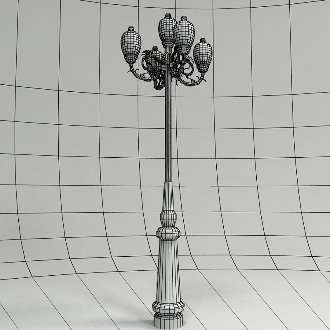 3d Street Light Streetlights Model