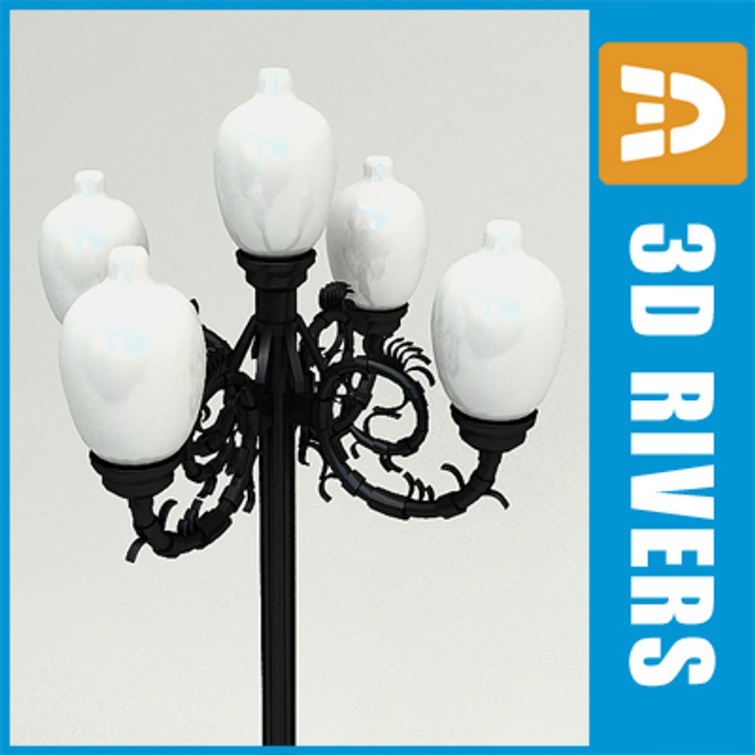 3d Street Light Streetlights Model