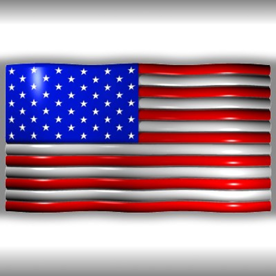 3d United States Flag