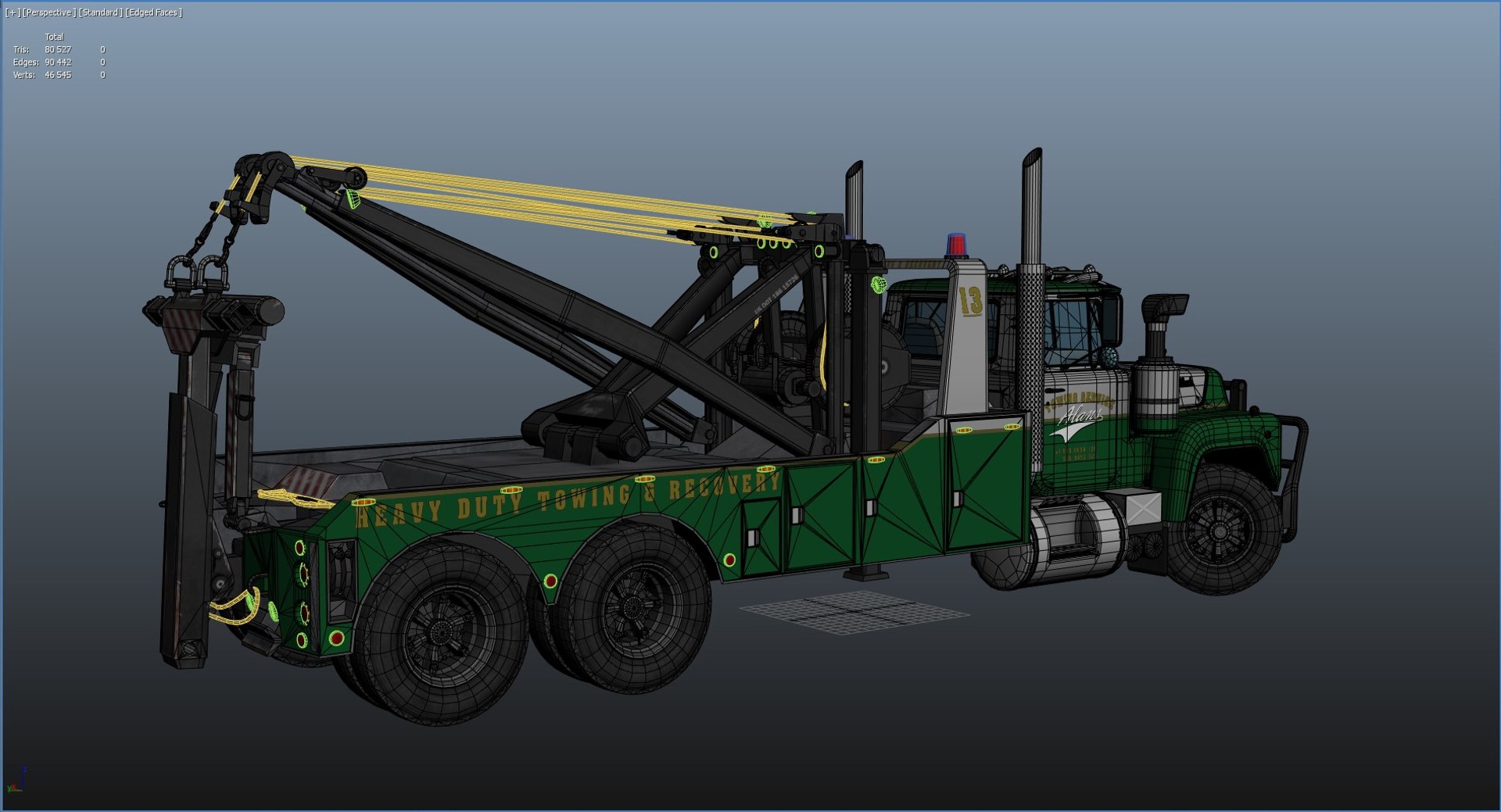 Mack r wrecker pbr 3D - TurboSquid 1613386