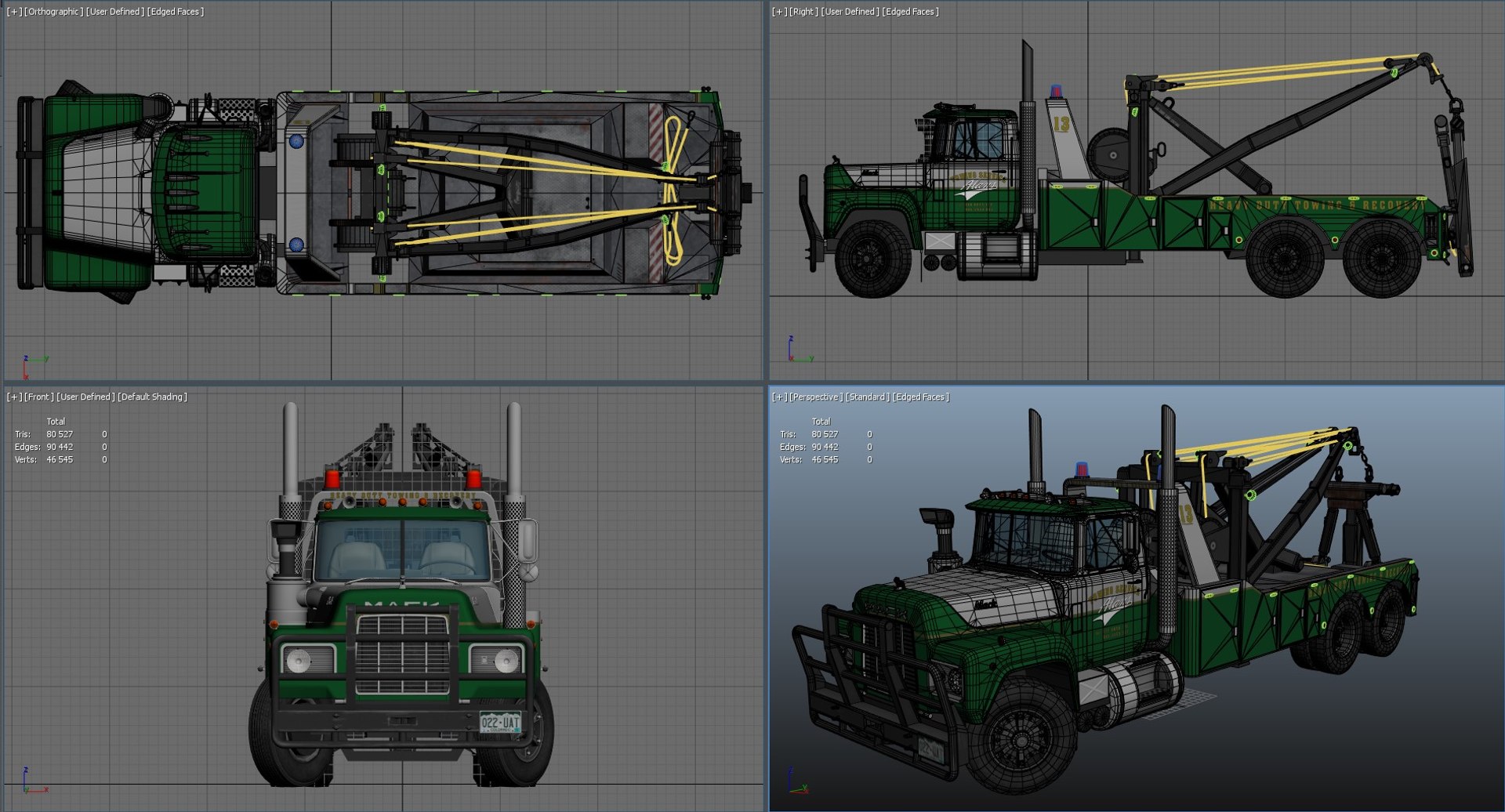 Mack r wrecker pbr 3D - TurboSquid 1613386