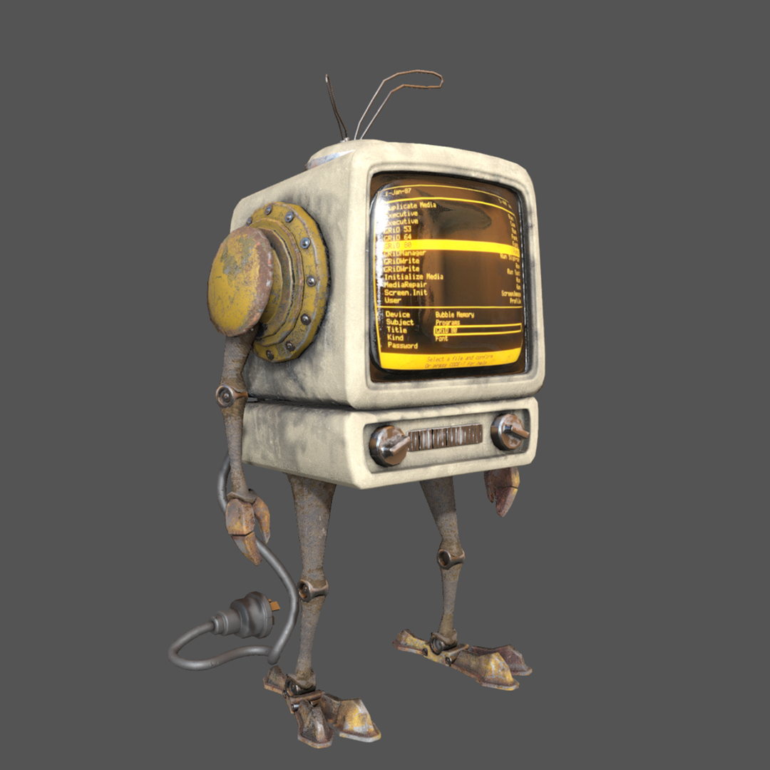 Tv robot 3D model - TurboSquid 1310010