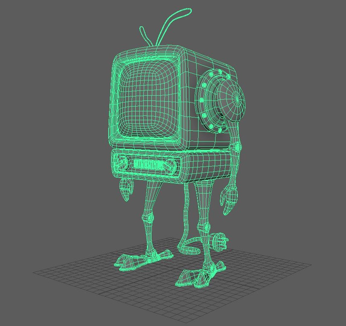 Tv Robot 3D Model - TurboSquid 1310010