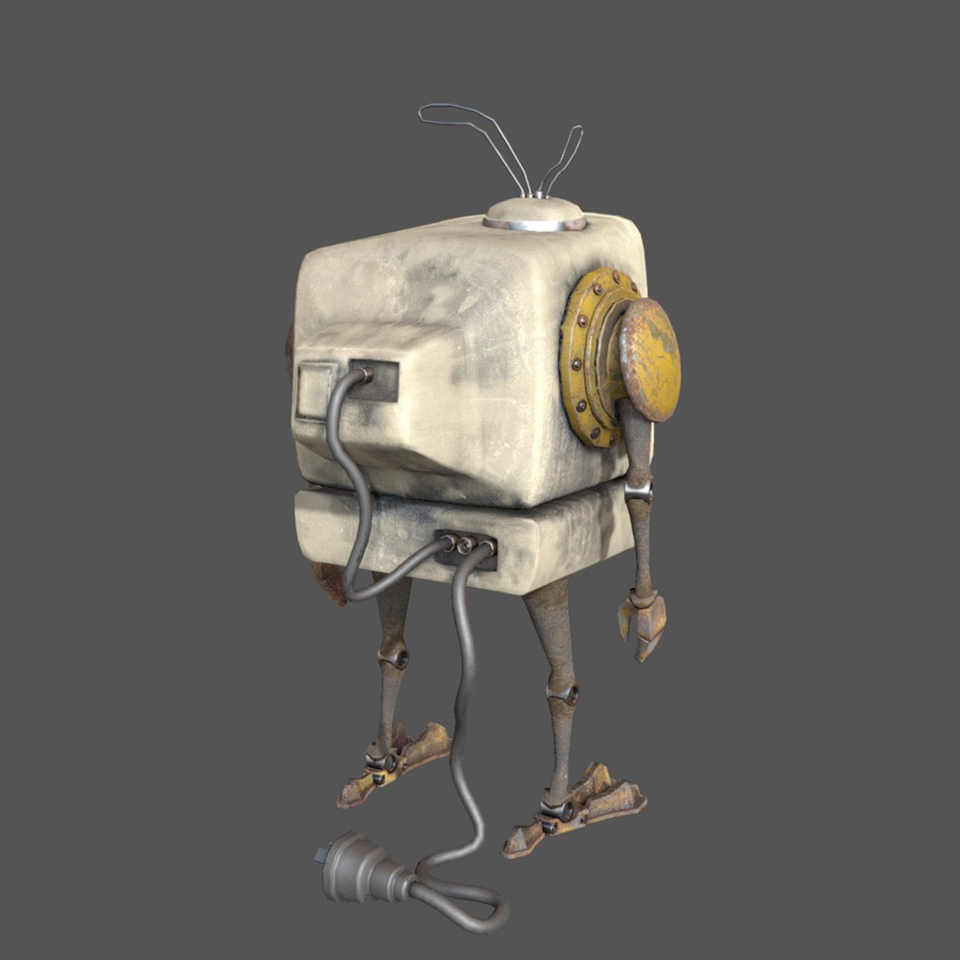 Tv Robot 3D Model - TurboSquid 1310010