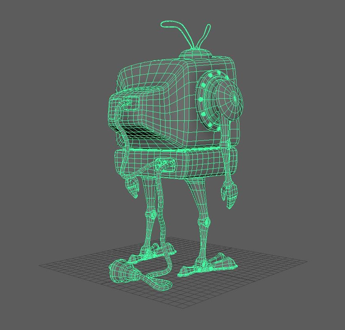 Tv Robot 3D Model - TurboSquid 1310010