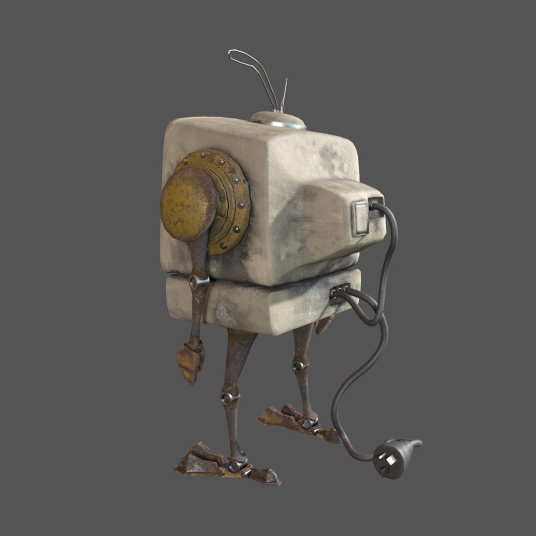 Tv Robot 3D Model - TurboSquid 1310010