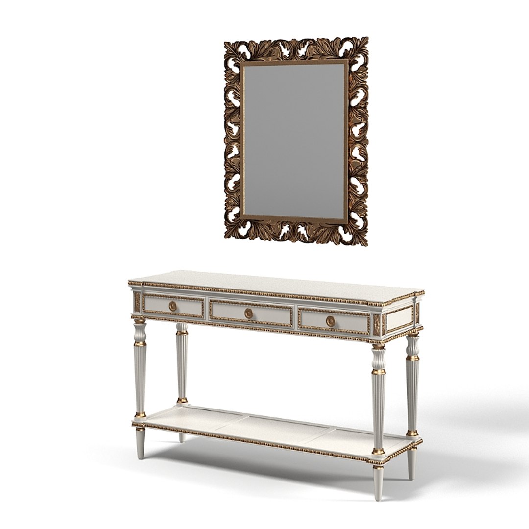 Classic Console Table 3d Max