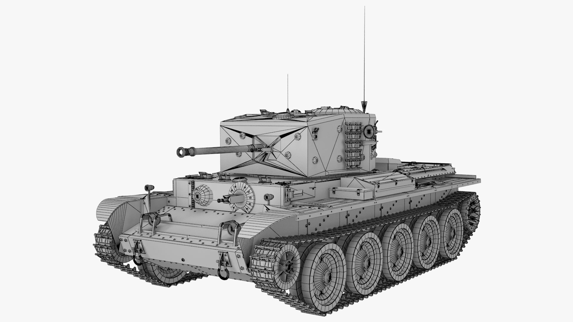 Cromwell Iv 27m Desert 3D Model - TurboSquid 1611046