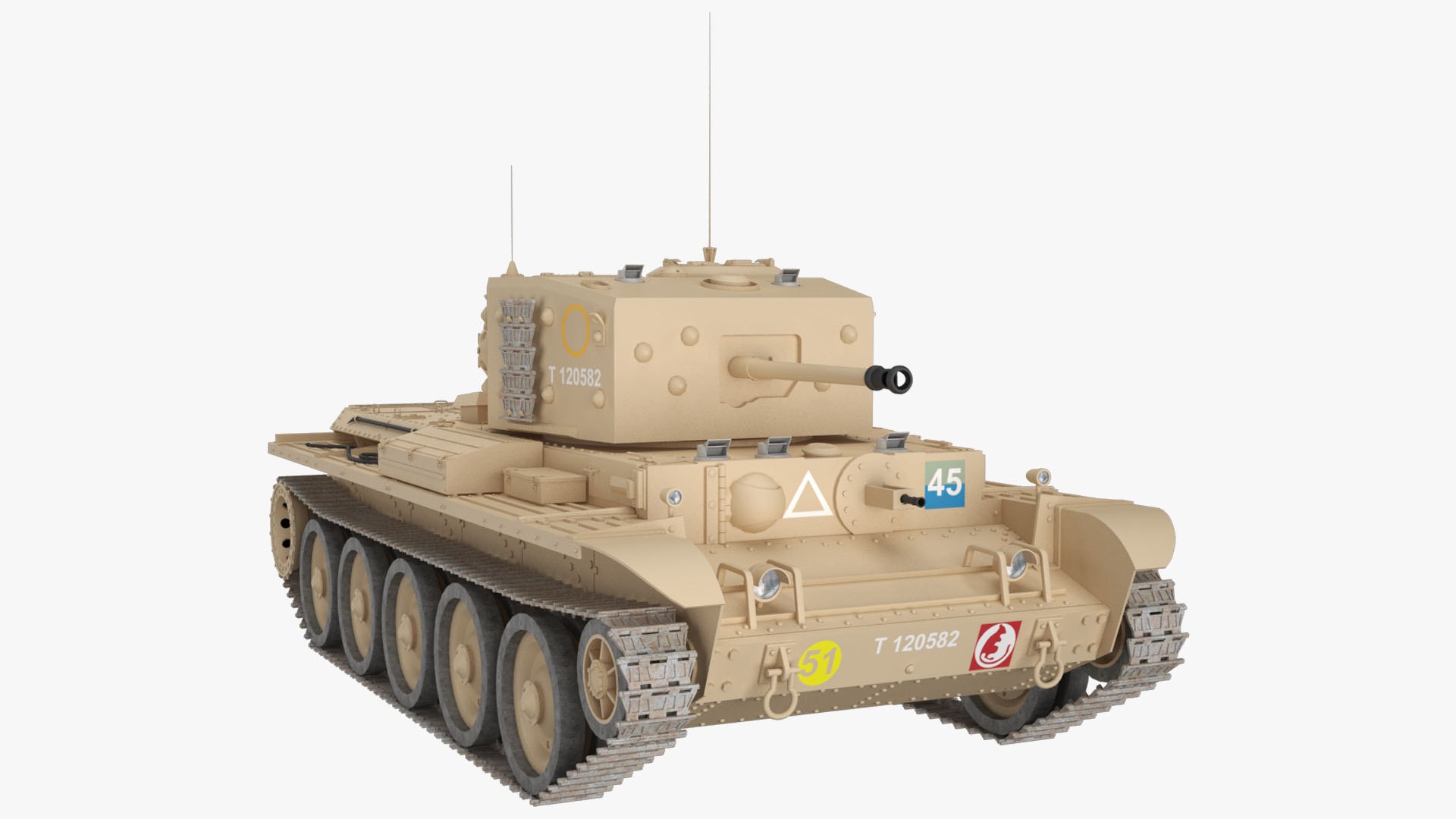 Cromwell Iv 27m Desert 3D Model - TurboSquid 1611046