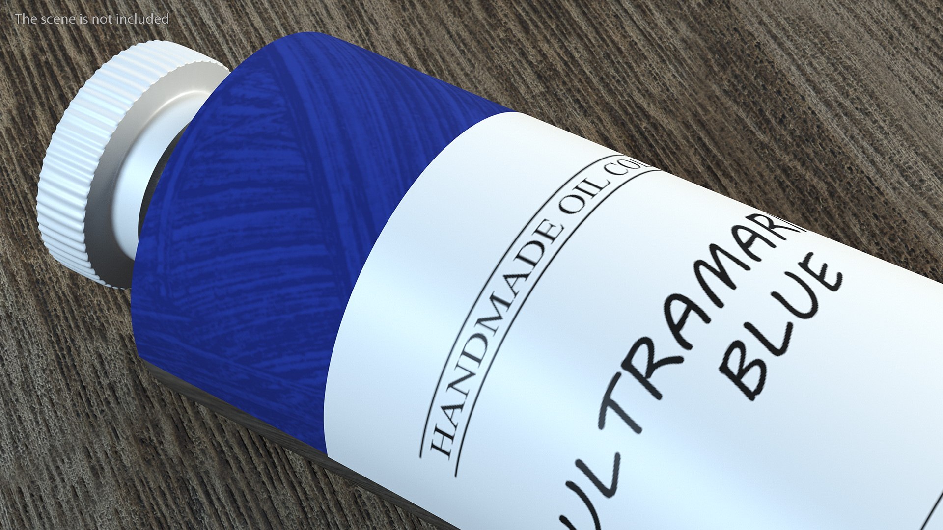 3D Ultramarine Blue Oil Paint Tube - TurboSquid 1812054