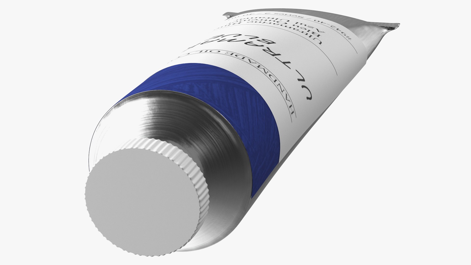 3D Ultramarine Blue Oil Paint Tube - TurboSquid 1812054
