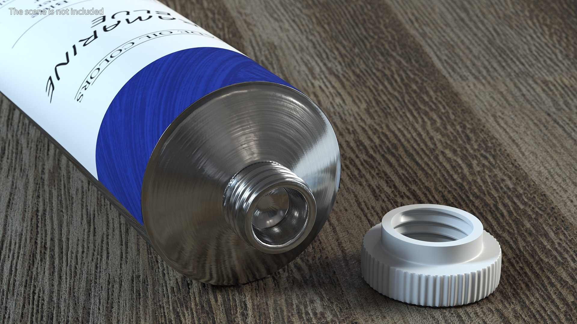 3D Ultramarine Blue Oil Paint Tube - TurboSquid 1812054