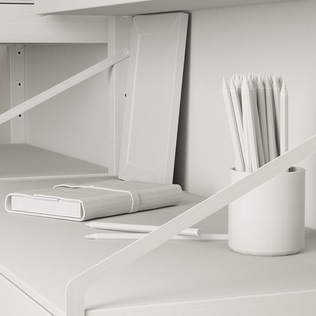 Decor Shelf Drawers 3D Model - TurboSquid 1156776