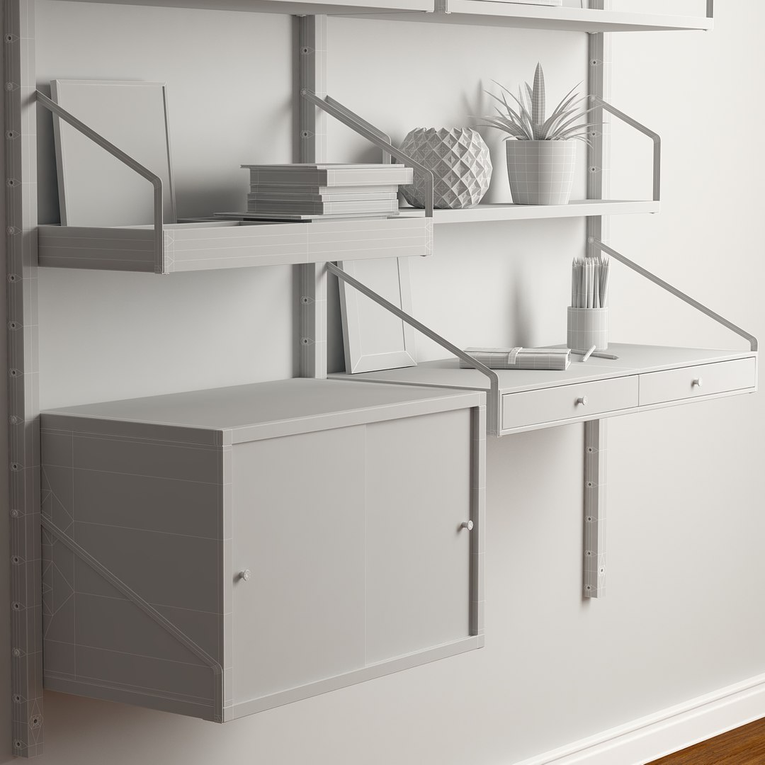 Decor Shelf Drawers 3D Model - TurboSquid 1156776