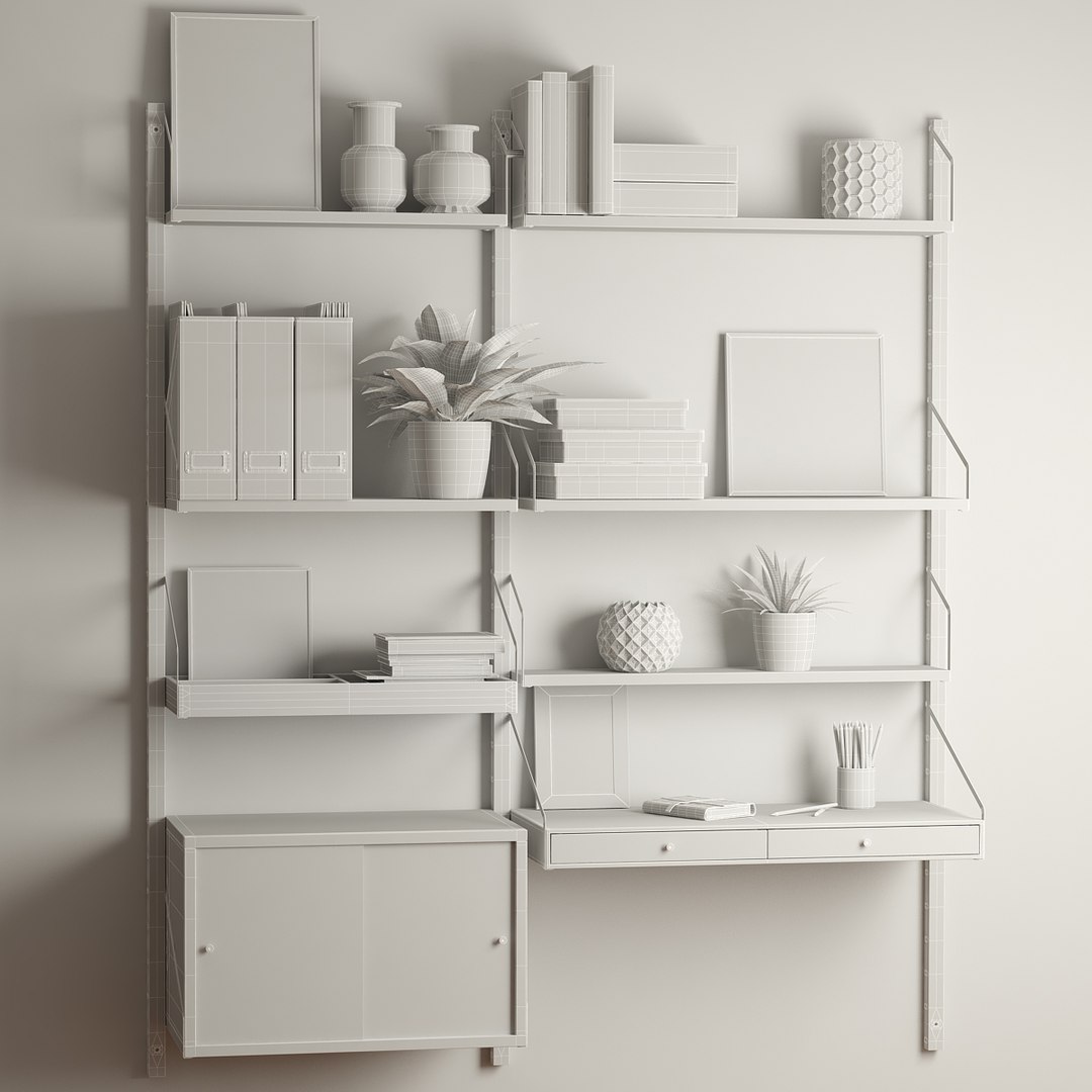 Decor Shelf Drawers 3D Model - TurboSquid 1156776