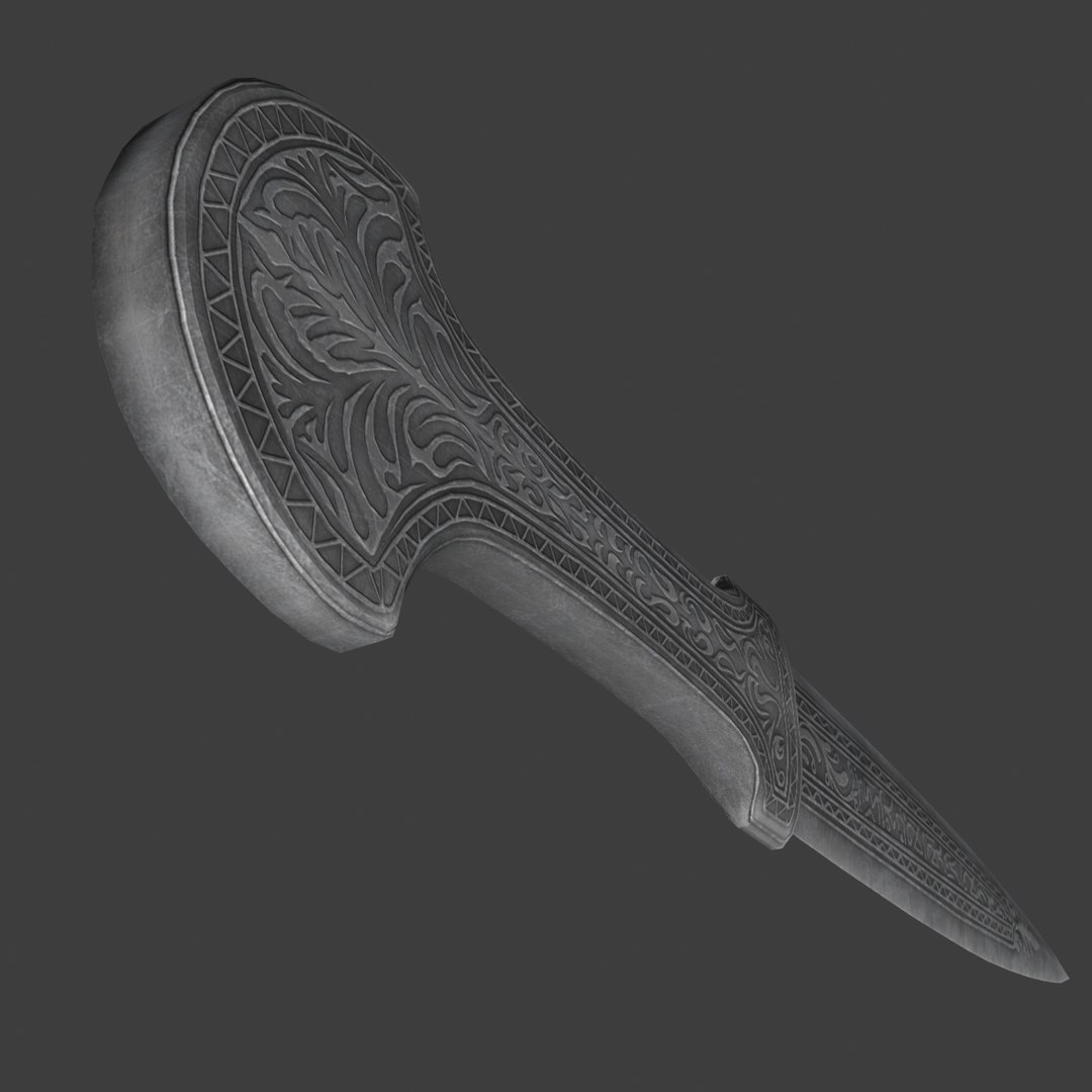 3ds Old Solid Silver Dagger