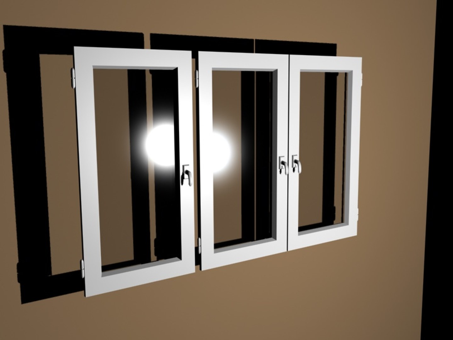 3d model window