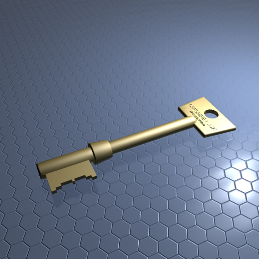 3d Model Of Mortice Key