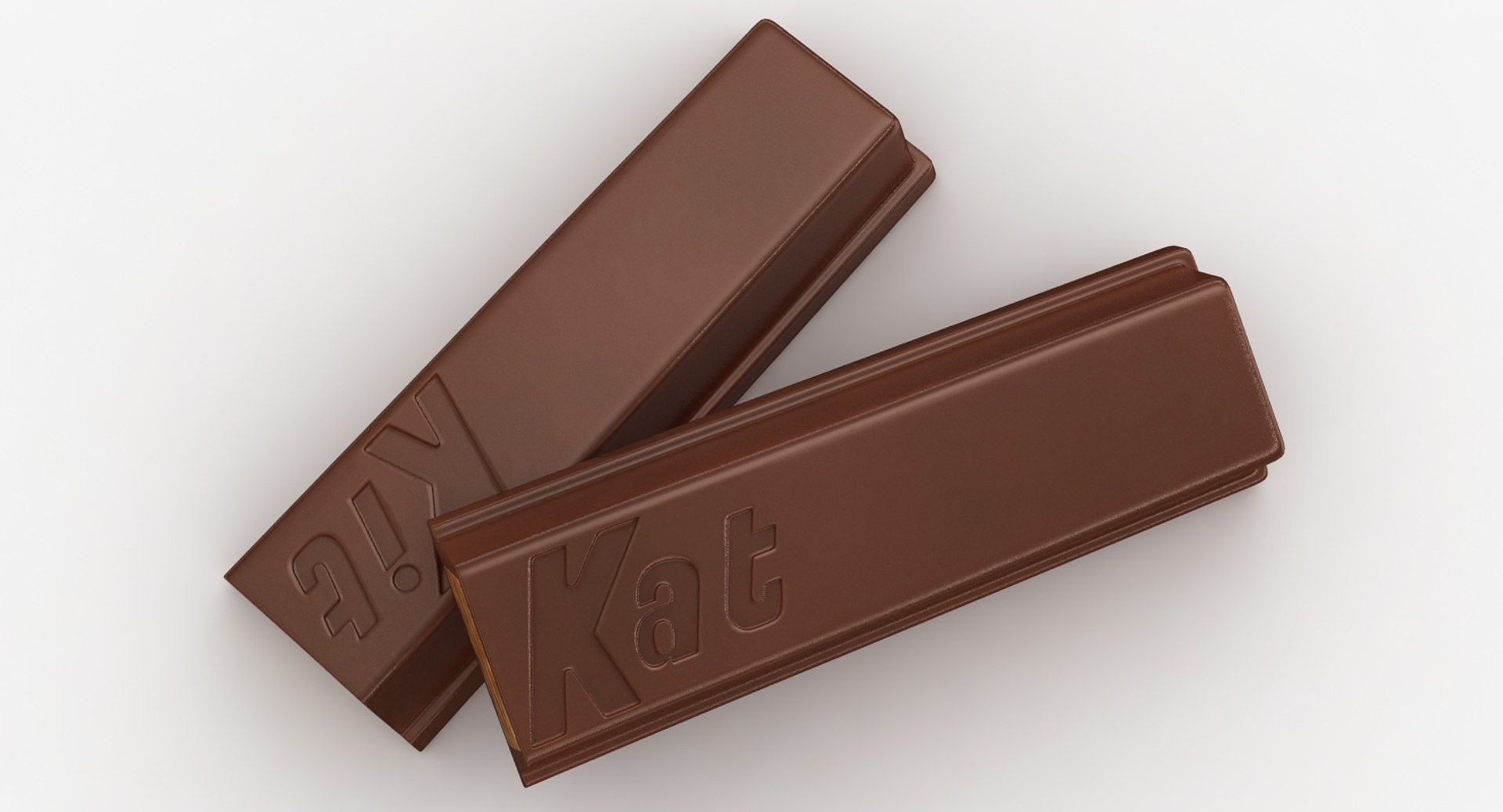 realistic kit kat set 3d model