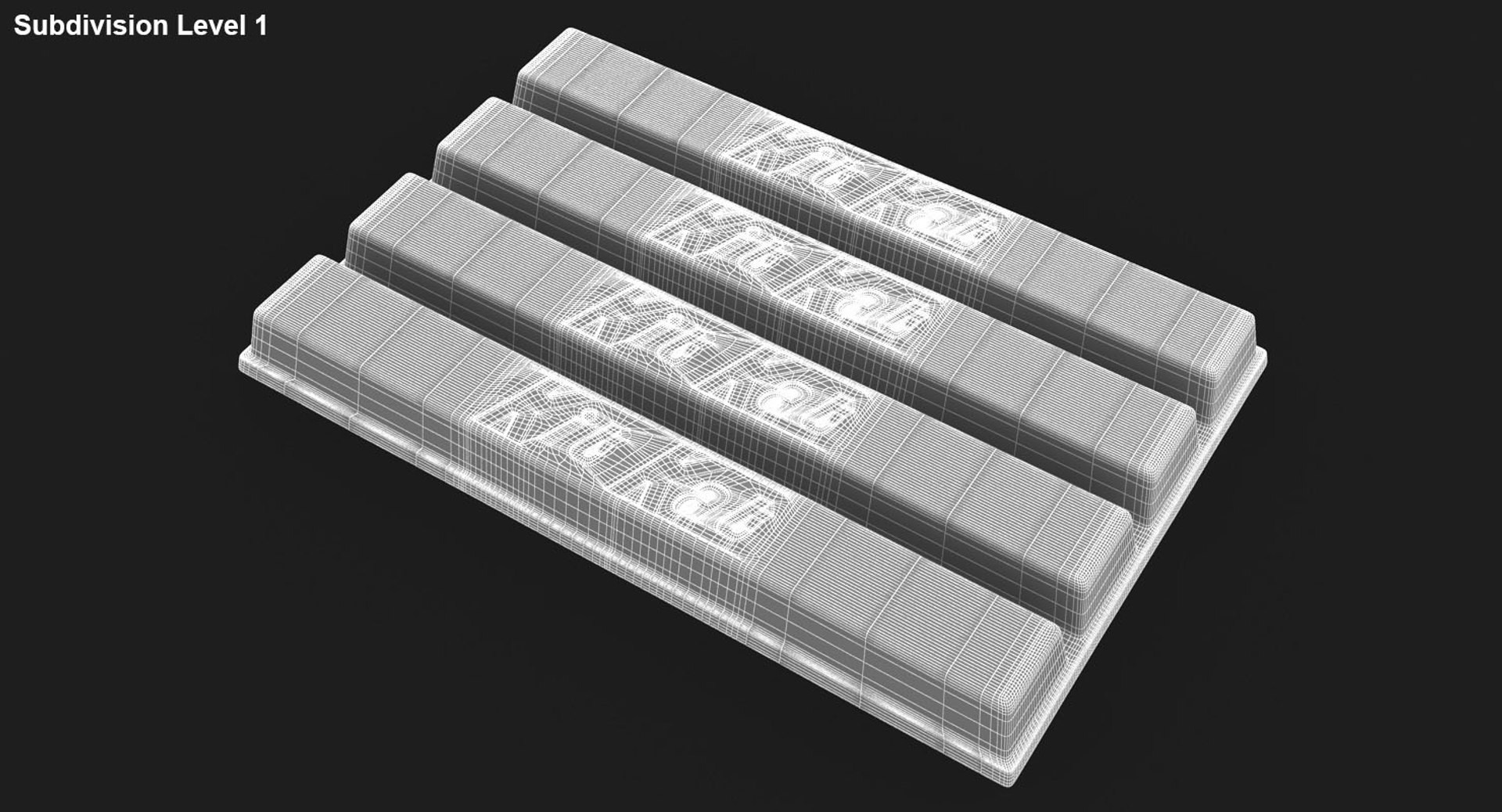 Realistic Kit Kat Set 3d Model