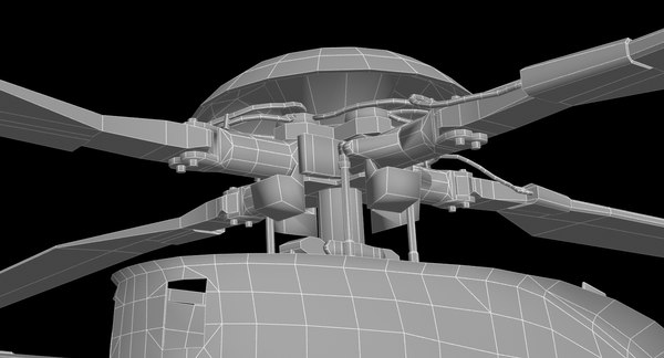 as332 super puma 3d model