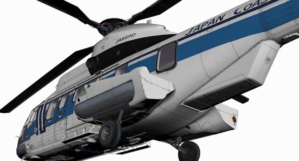 as332 super puma 3d model