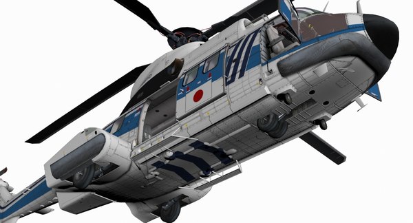 as332 super puma 3d model