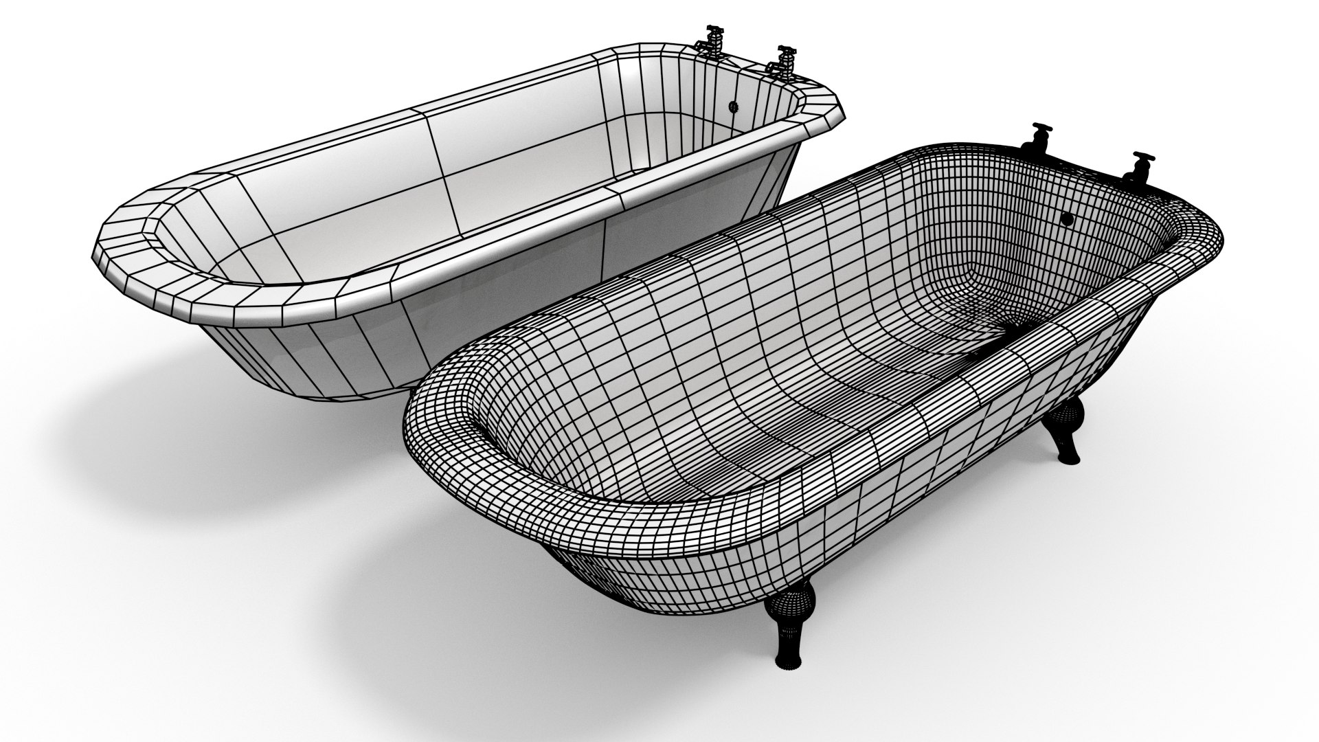 Polys Bath 3d 3ds