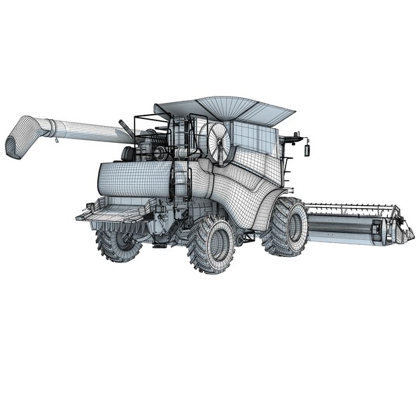 modelo 3d New Holland Combine - TurboSquid 715470