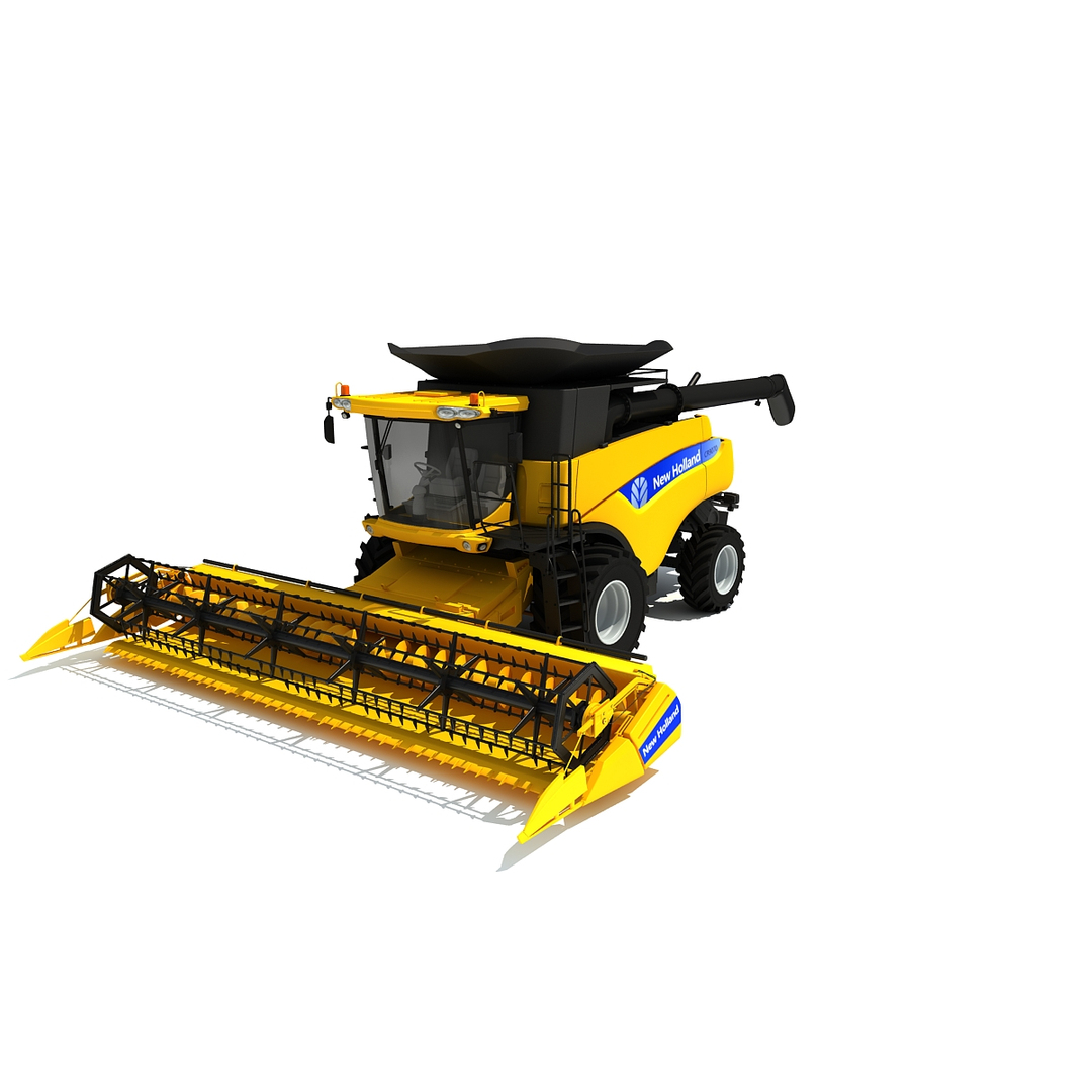 New Holland Combine 3d Model