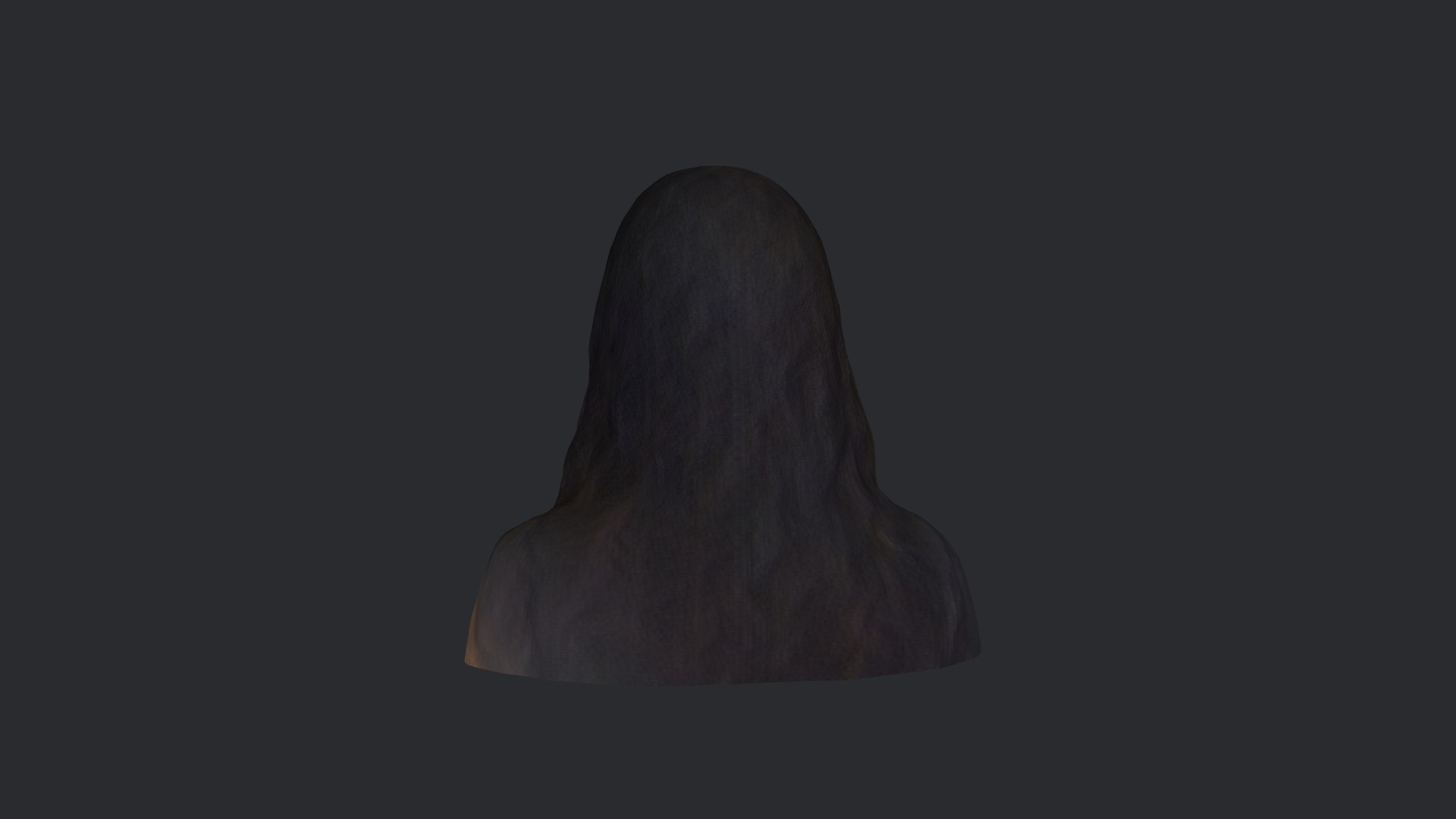 Beautiful Brunette Woman 1- Realistic Bust Head Ready Model ...