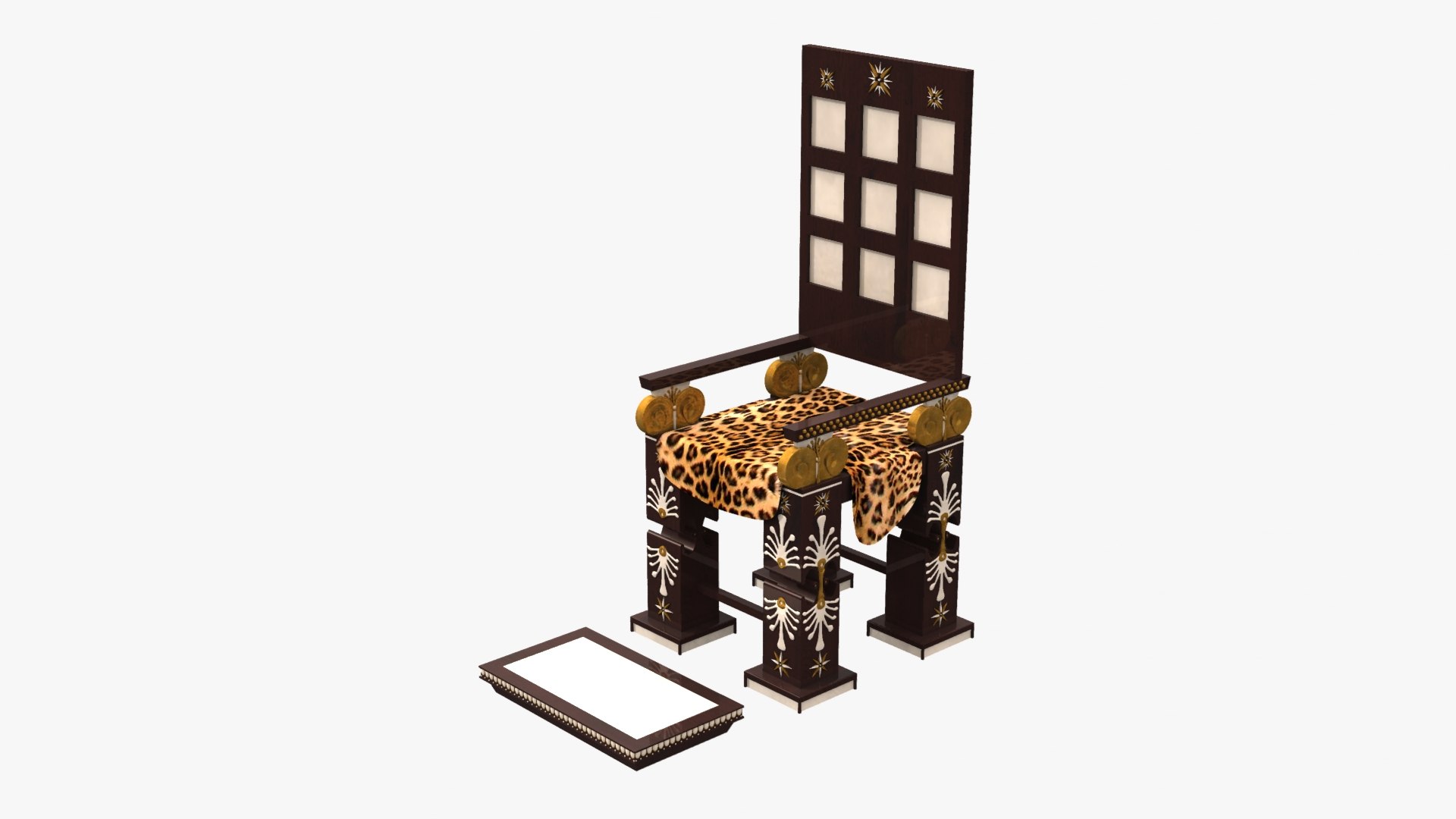 Ancient Greek Throne Kroisos A 3D Model - TurboSquid 2137332