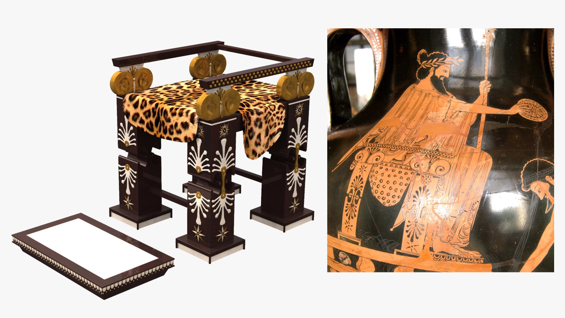 Ancient Greek Throne Kroisos A 3D Model - TurboSquid 2137332