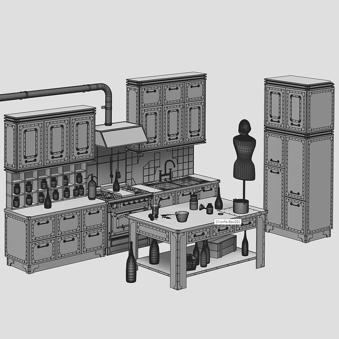 Kitchen Liverpool 3d Model