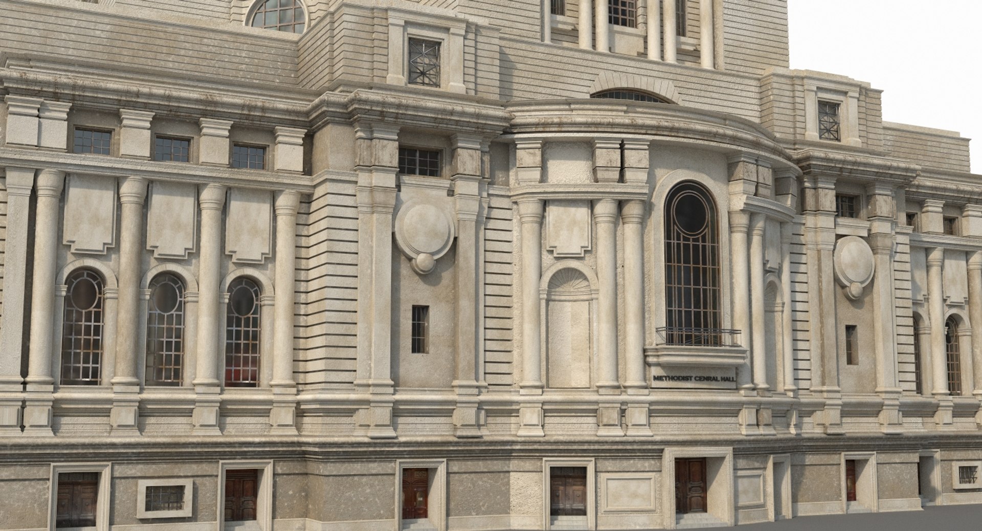 3d Methodist Central Hall Architecture