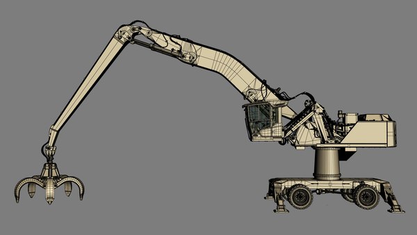 3D fuchs mhl360 rigged pylon-mounted - TurboSquid 1196000