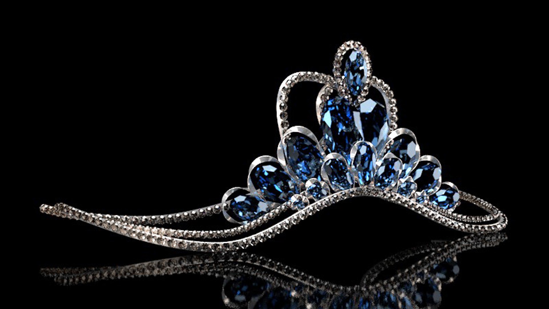 3d Diamond Sapphire Ruby