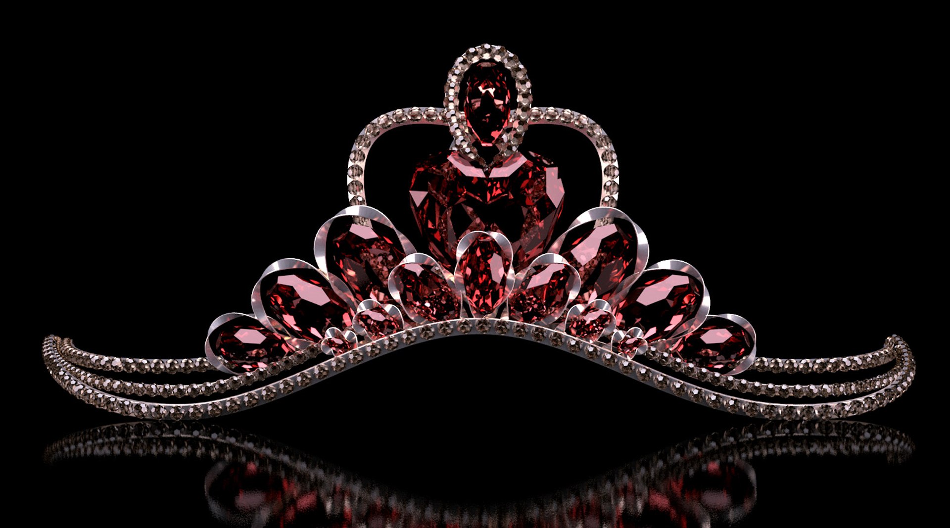 3d Diamond Sapphire Ruby
