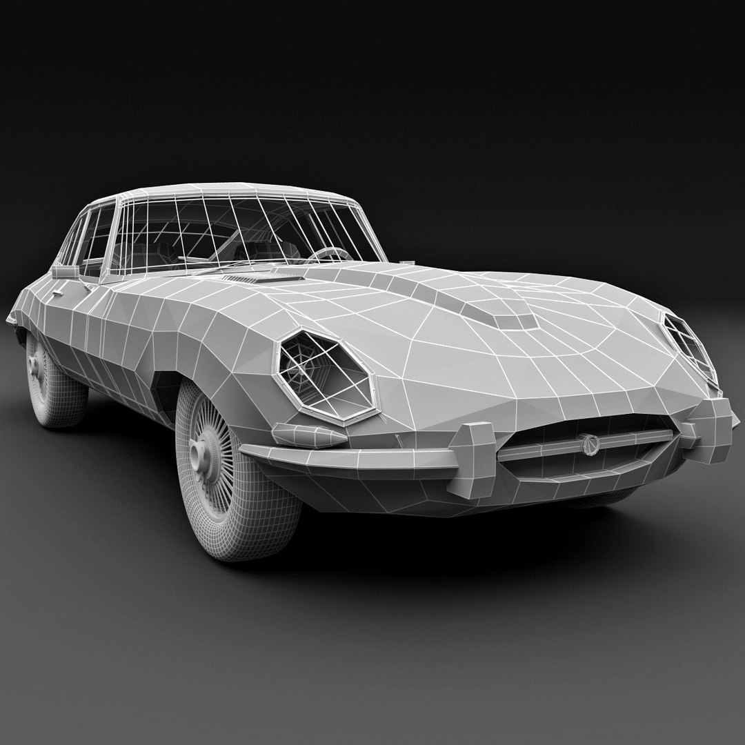 e-type modelled 3d model