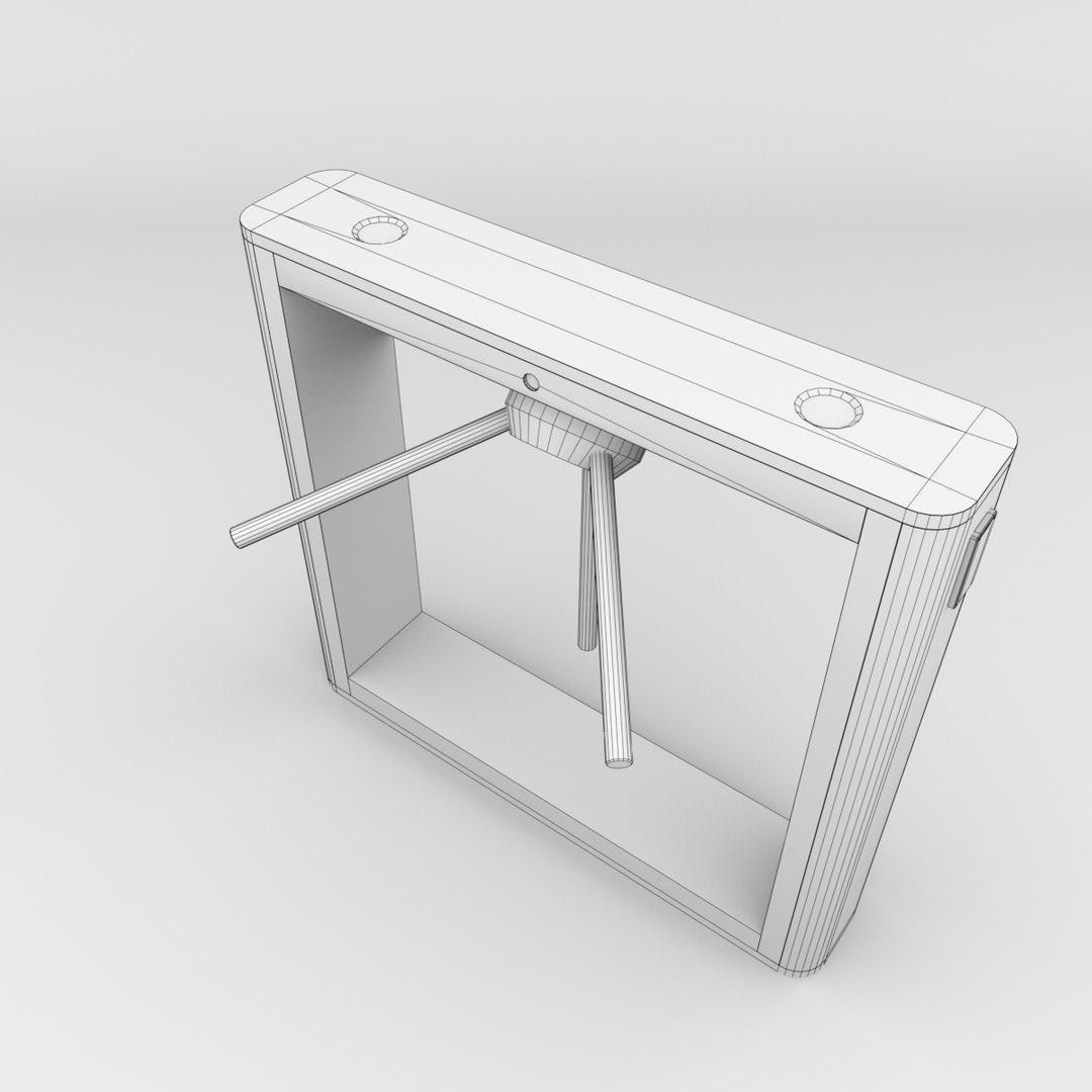 3D Interior Turnstile Gate Ttd-03 Model - TurboSquid 1263265