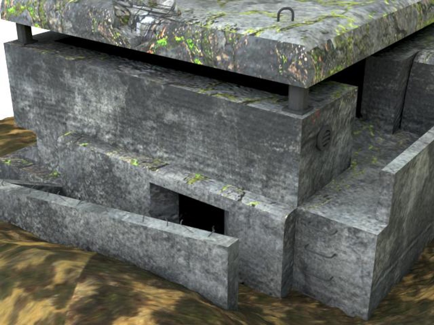3D Bunker - TurboSquid 1235470
