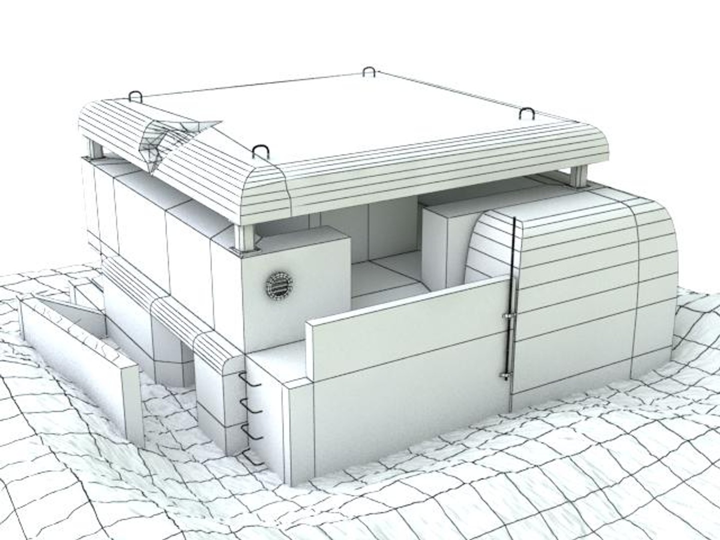 3D Bunker - TurboSquid 1235470