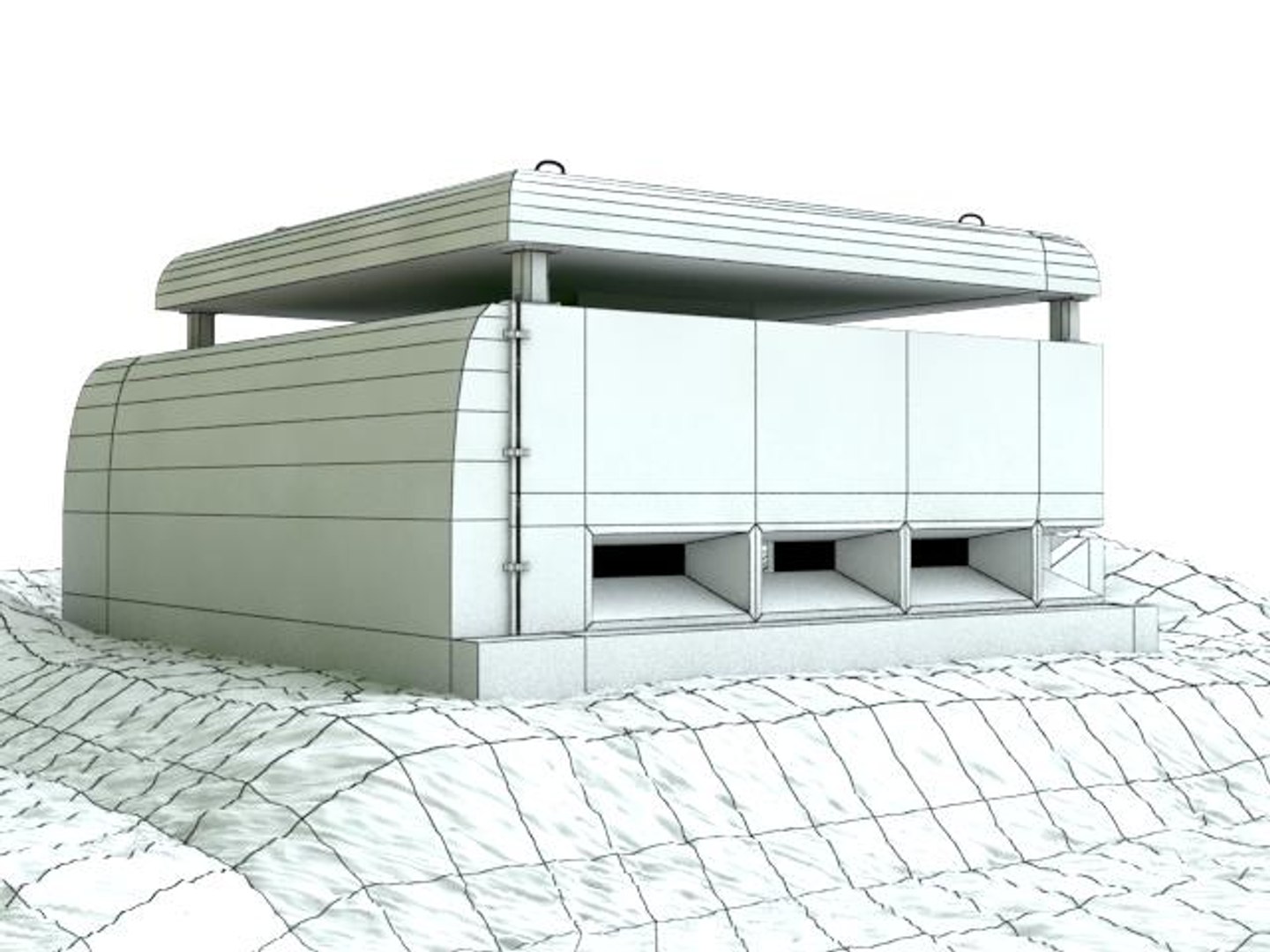 3D Bunker - TurboSquid 1235470