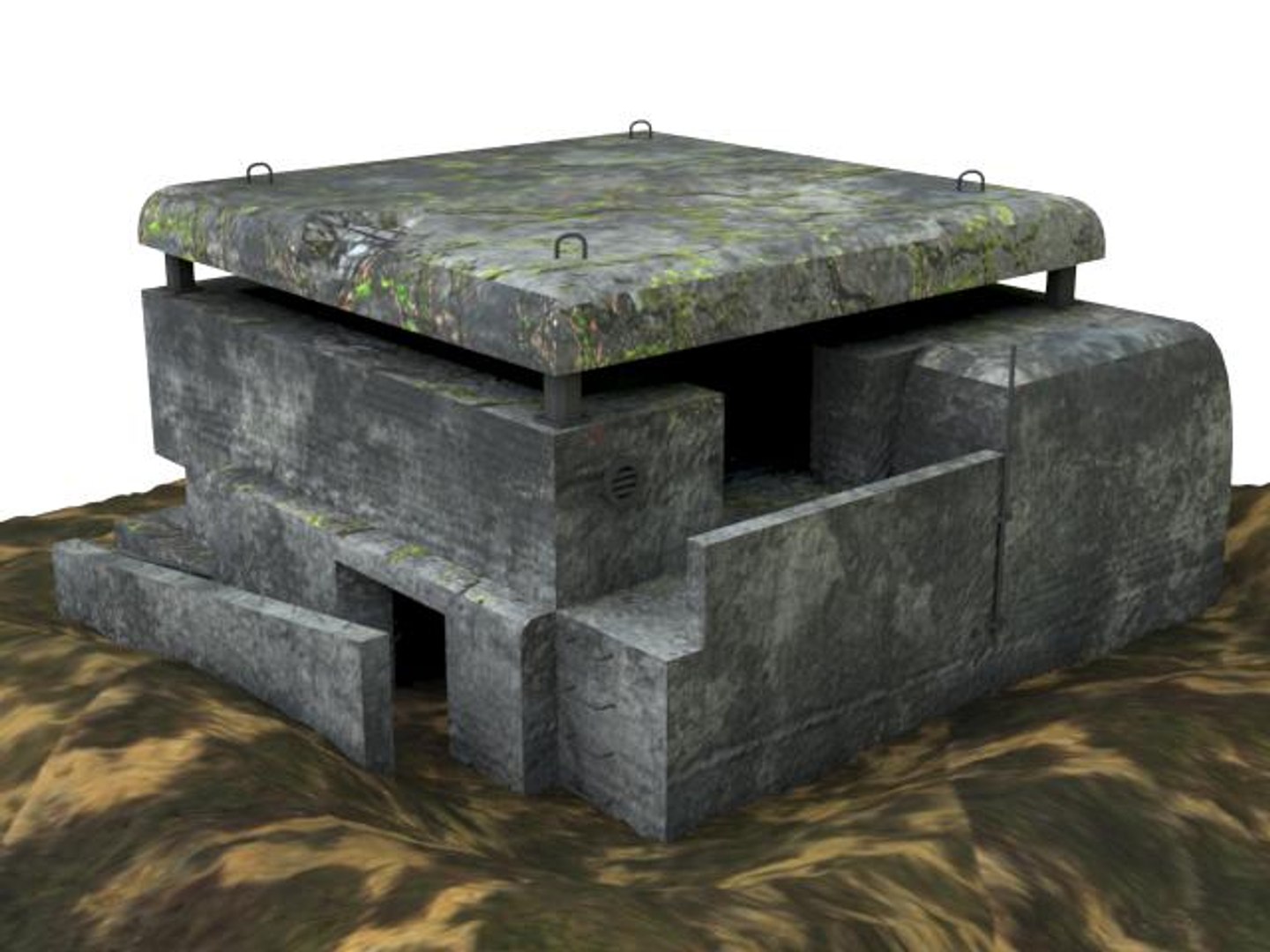 3D Bunker - TurboSquid 1235470