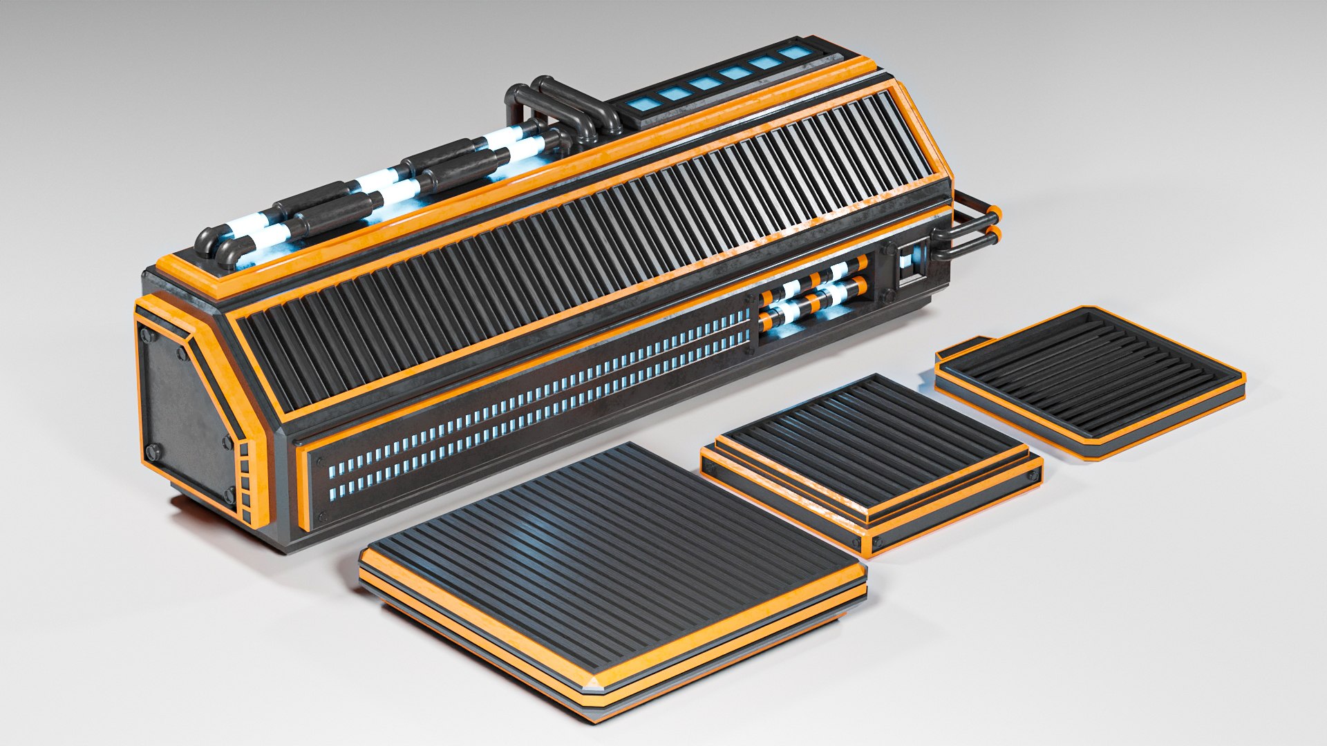 3D Sci-Fi Air Vent Collection - TurboSquid 1973523