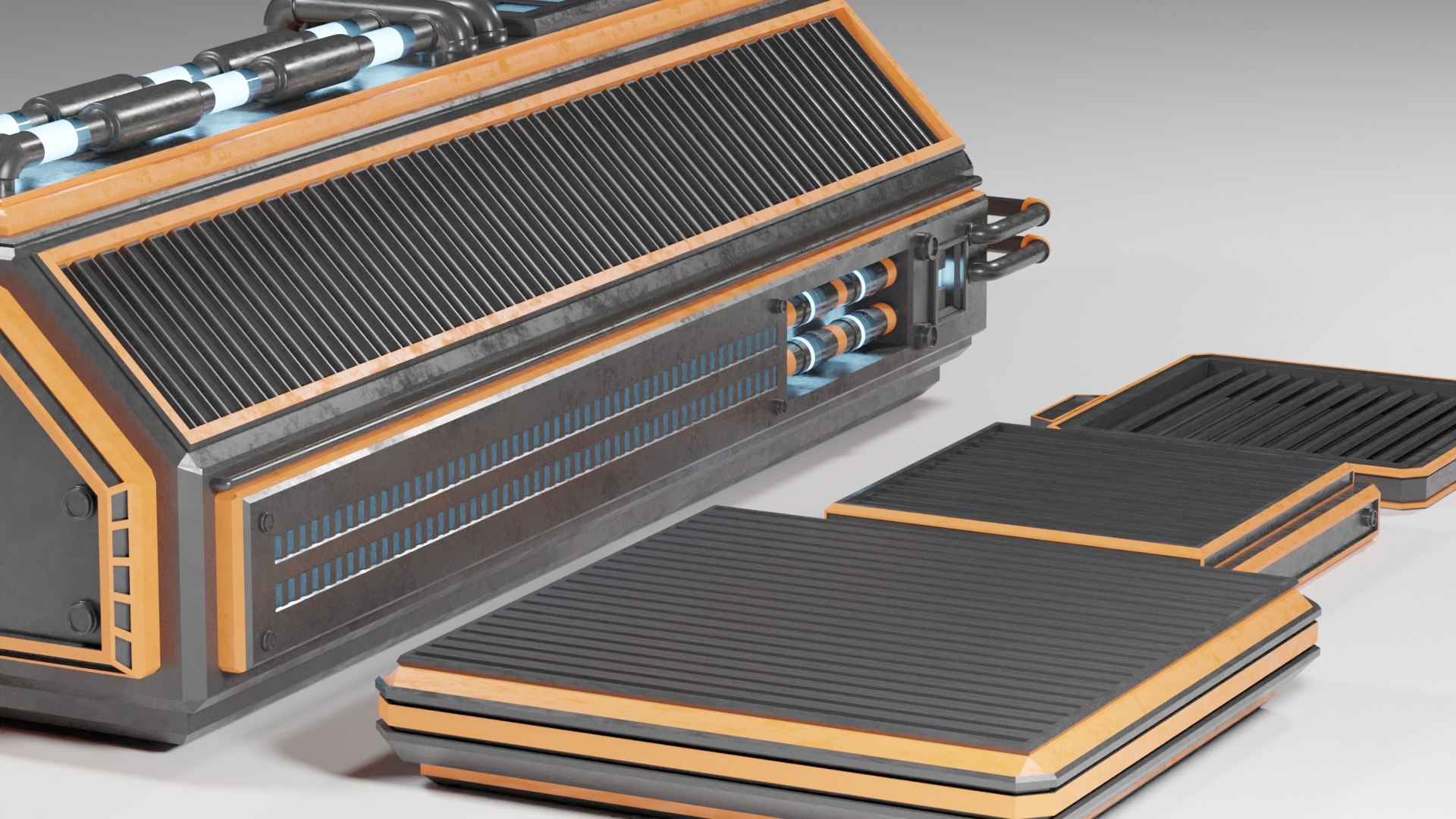 3D Sci-Fi Air Vent Collection - TurboSquid 1973523