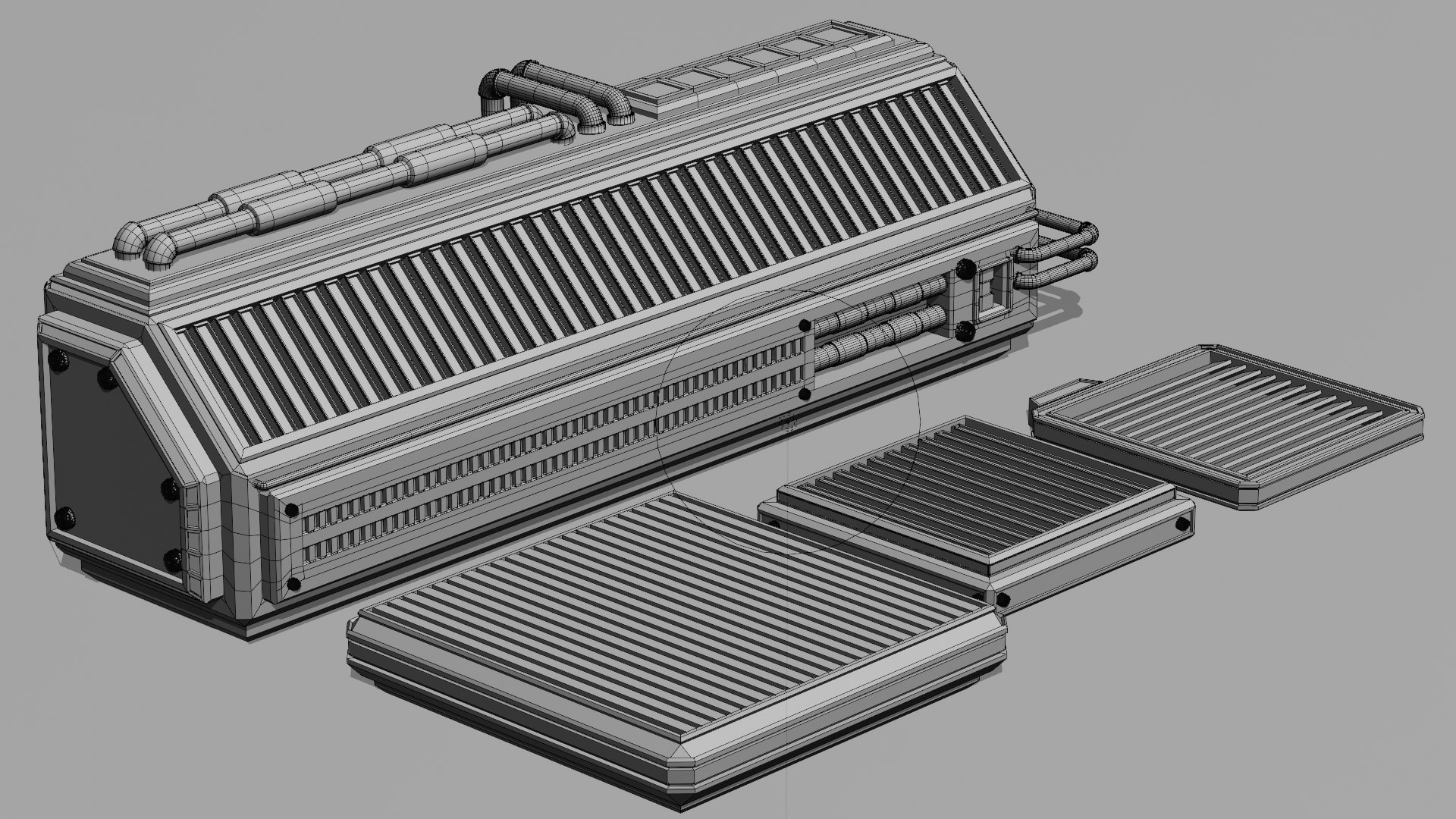 3D Sci-Fi Air Vent Collection - TurboSquid 1973523