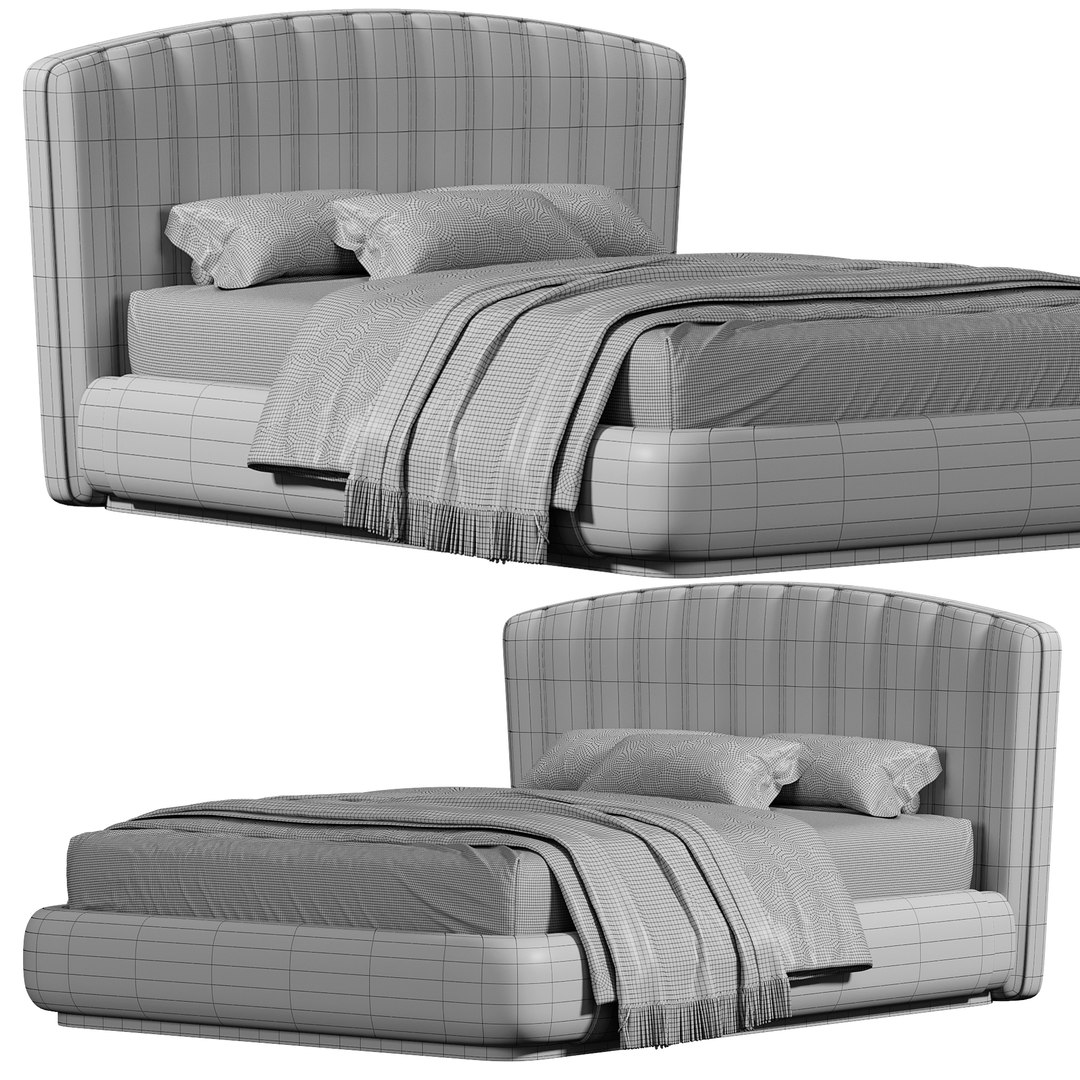 3D VINCENT Bed BY SM Living Couture - TurboSquid 2121327