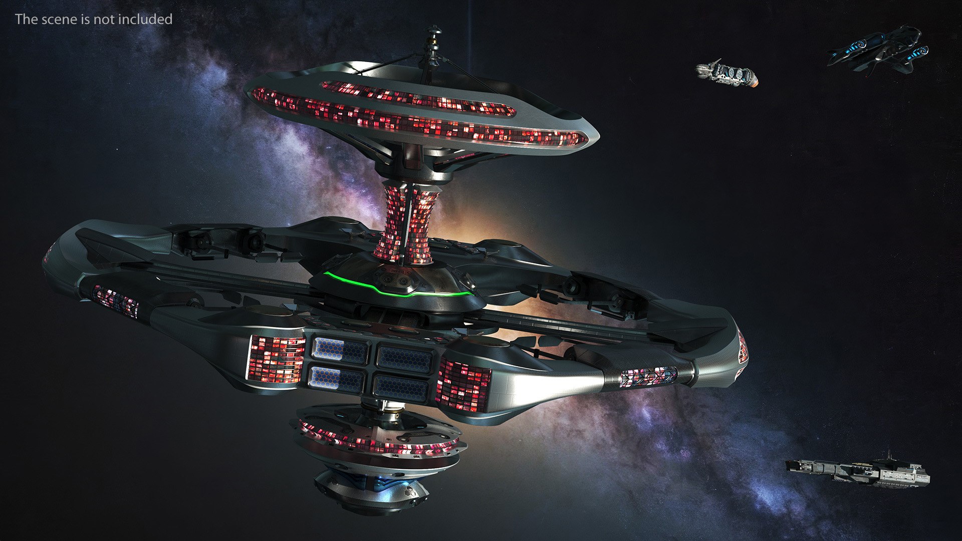 Futuristic Space Station Concept 3D - TurboSquid 2262321