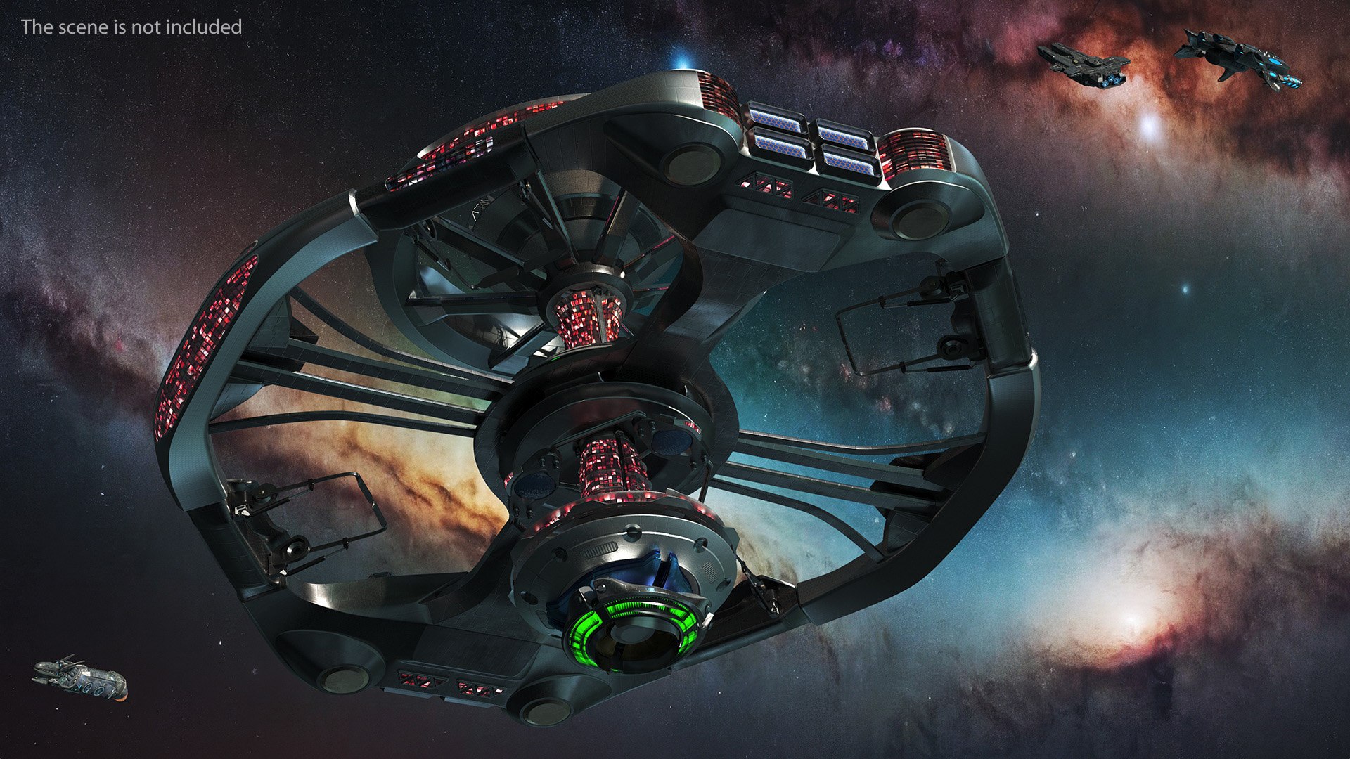 Futuristic Space Station Concept 3D - TurboSquid 2262321